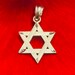 Solid 10K Yellow Gold Jewish Star of David Pendant Charm .75x.50" - Etsy