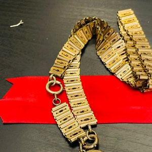 Antique Victorian Gold Filled Book Chain and Locket Exquisite - Etsy