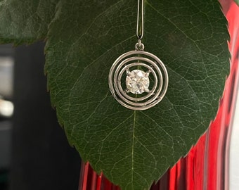 Antique Diamond Sapphire Platinum Pendant Art Deco Pendant Rose Cut - Etsy