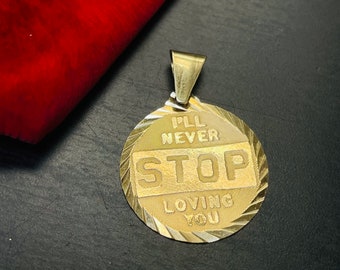 Engine Turned Charm 14k - Etsy