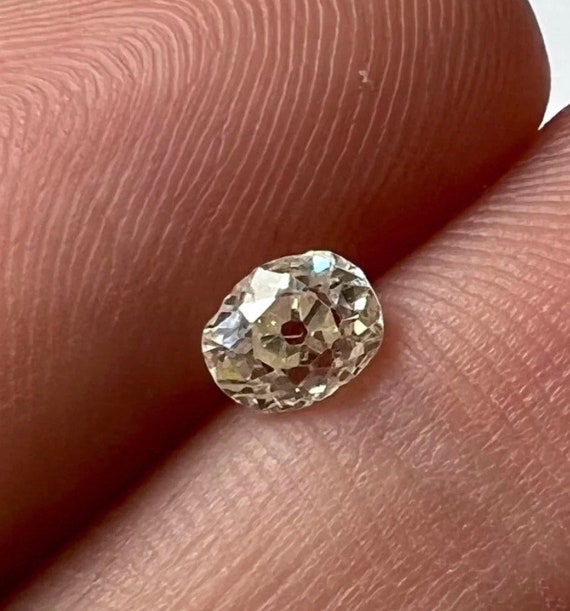 Antique .49CT Oval Old Mine Cut Diamond 5.18x4.15x3.15mm - Etsy UK