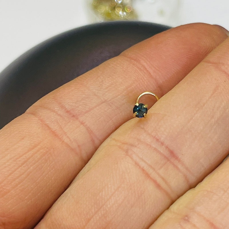 Blue Nose Ring - Etsy