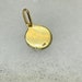 Cute Solid 14K Yellow Gold Cherub Thinking Angel Round Shaped Medallion ...