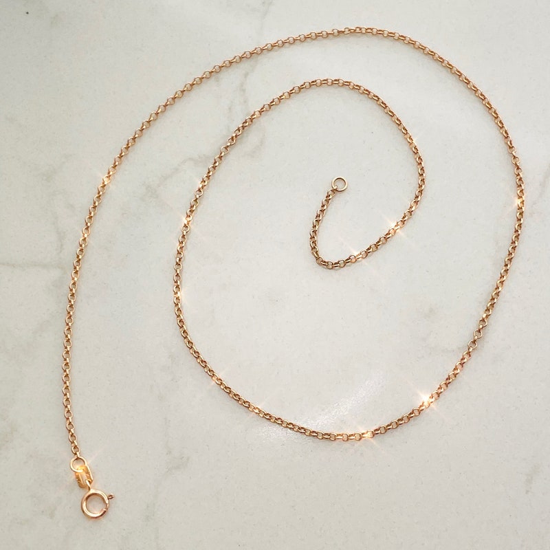 Rose Gold H Link Chain - Etsy
