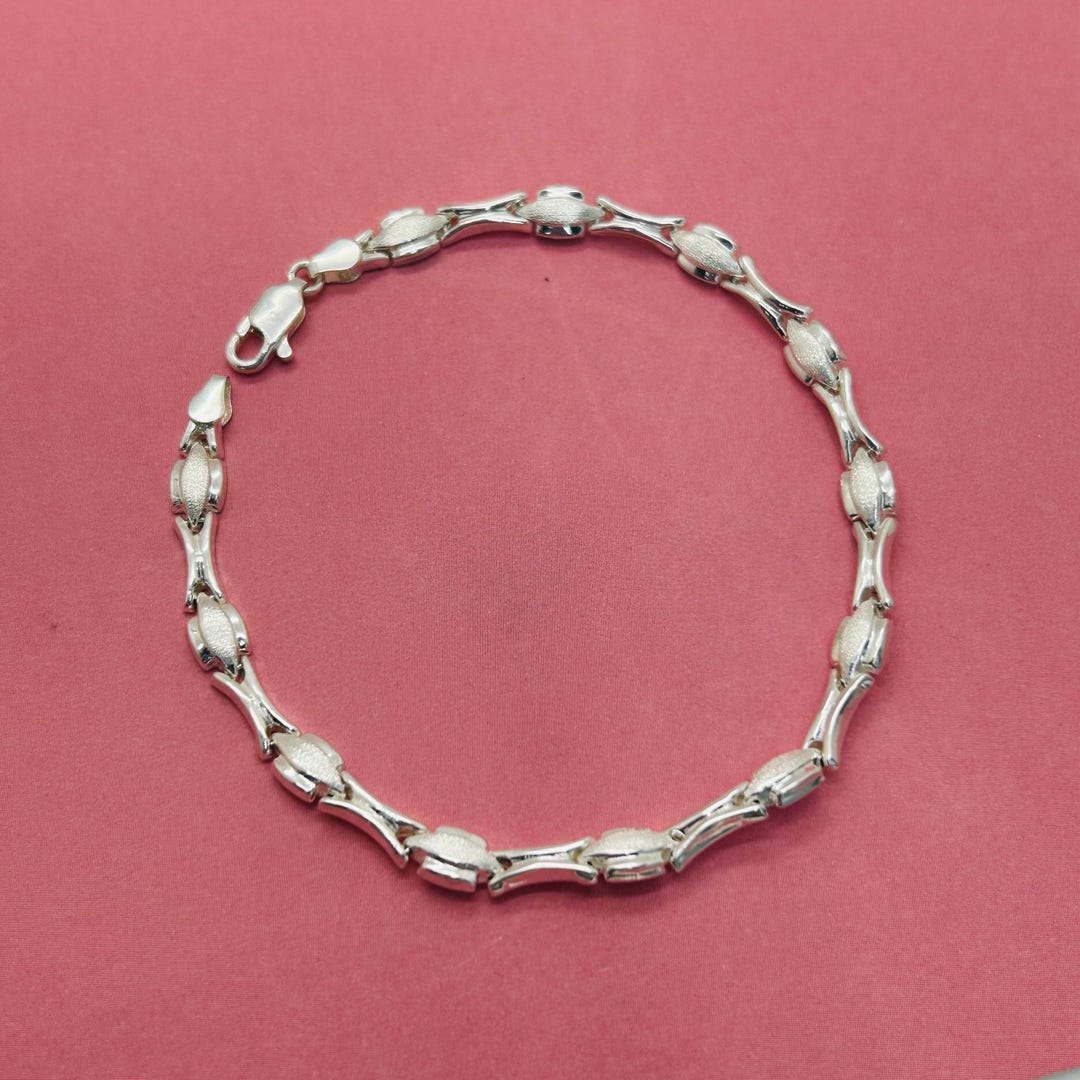 925 Soild Sterling Silver Link Bracelet - Etsy