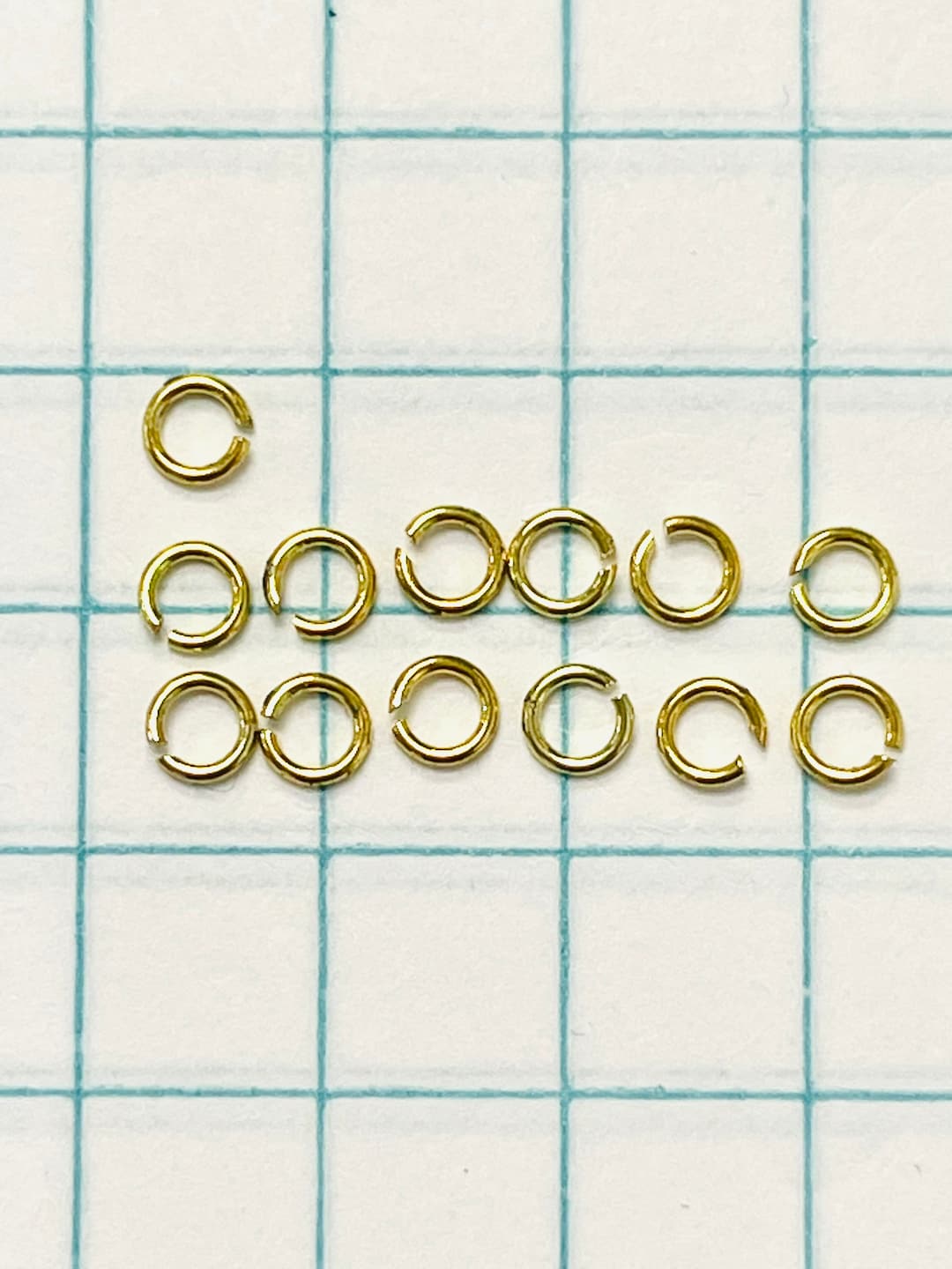Lot of 13 Solid 14K Yellow Gold Open Jump Rings 3mm 24g 24 Gauge - Etsy