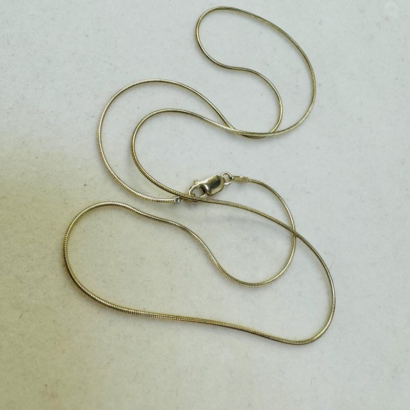 10k Vintage Long Chain - Etsy