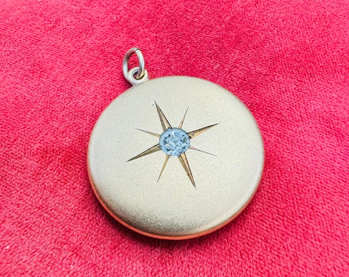 Antique Gold Filled Round Paste Star Set Medallion Pendant1.2 - Etsy