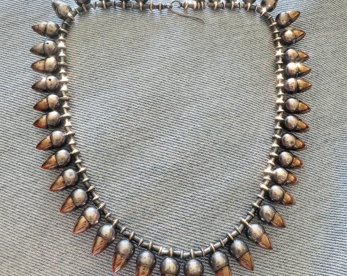 Amazing Antique Victorian Sterling Silver and Rose Gold Acorn Link ...