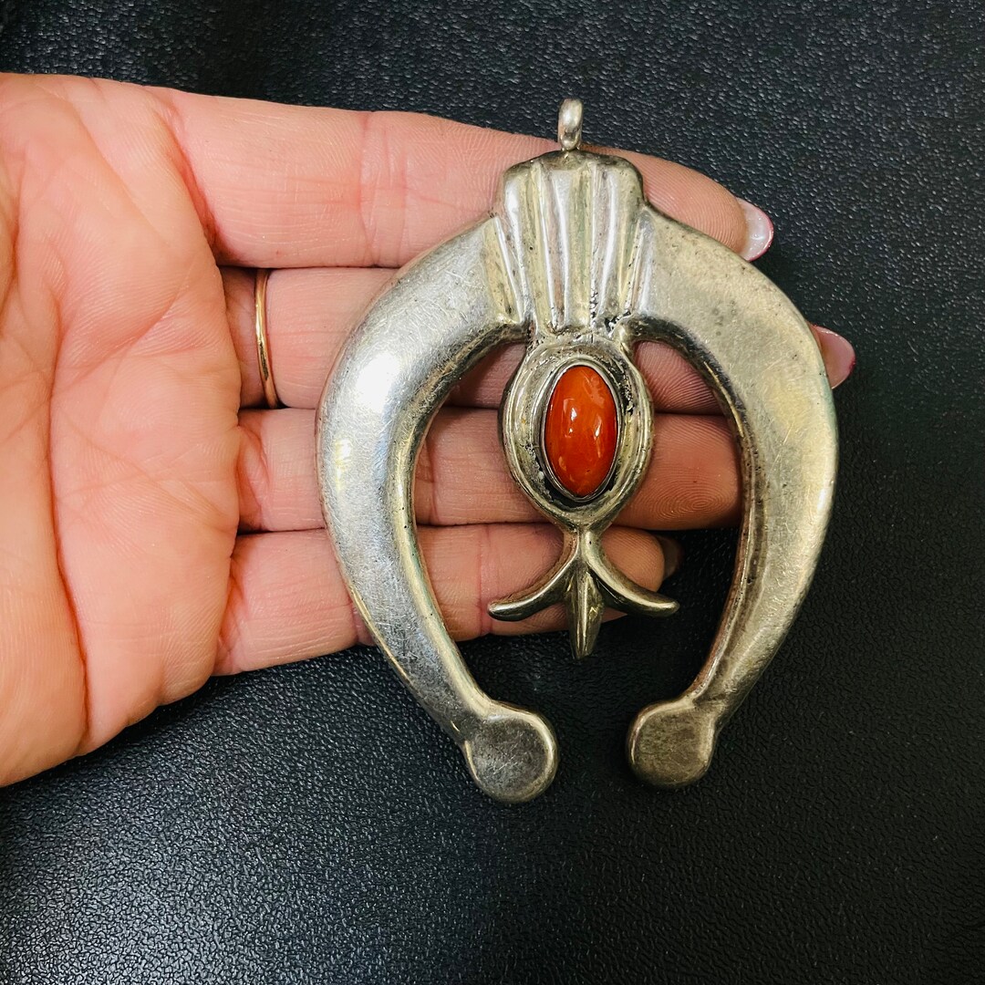 Sterling Silver Squash Blossom Pendant - Etsy
