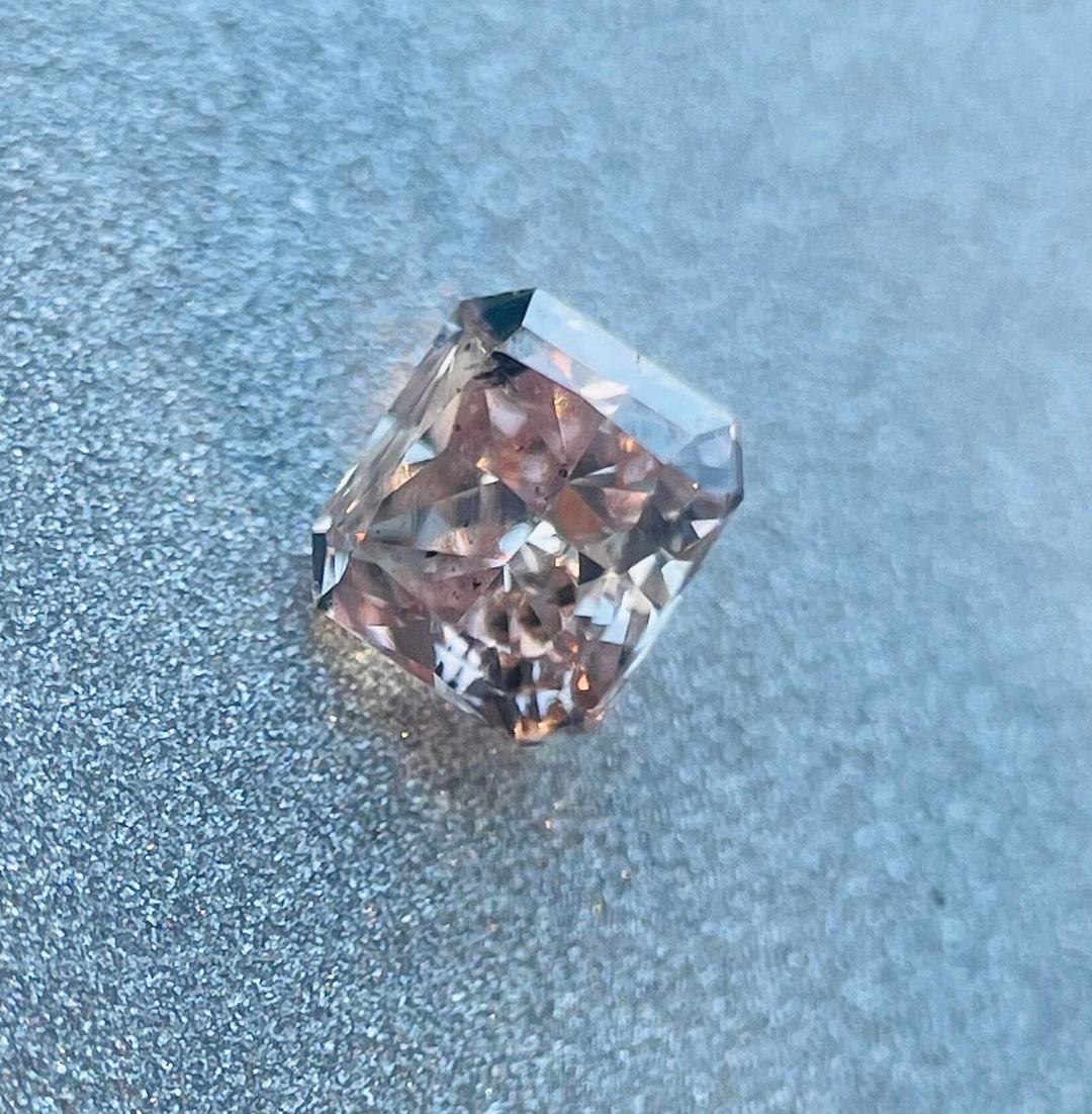 Natural Pink Cushion Cut Diamond .06CT 2x2mm Loose Stone for Jewelry ...