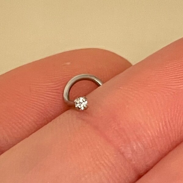 1mm Diamond Earrings - Etsy