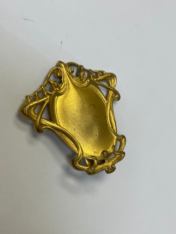 gilt metal fan art - Gem