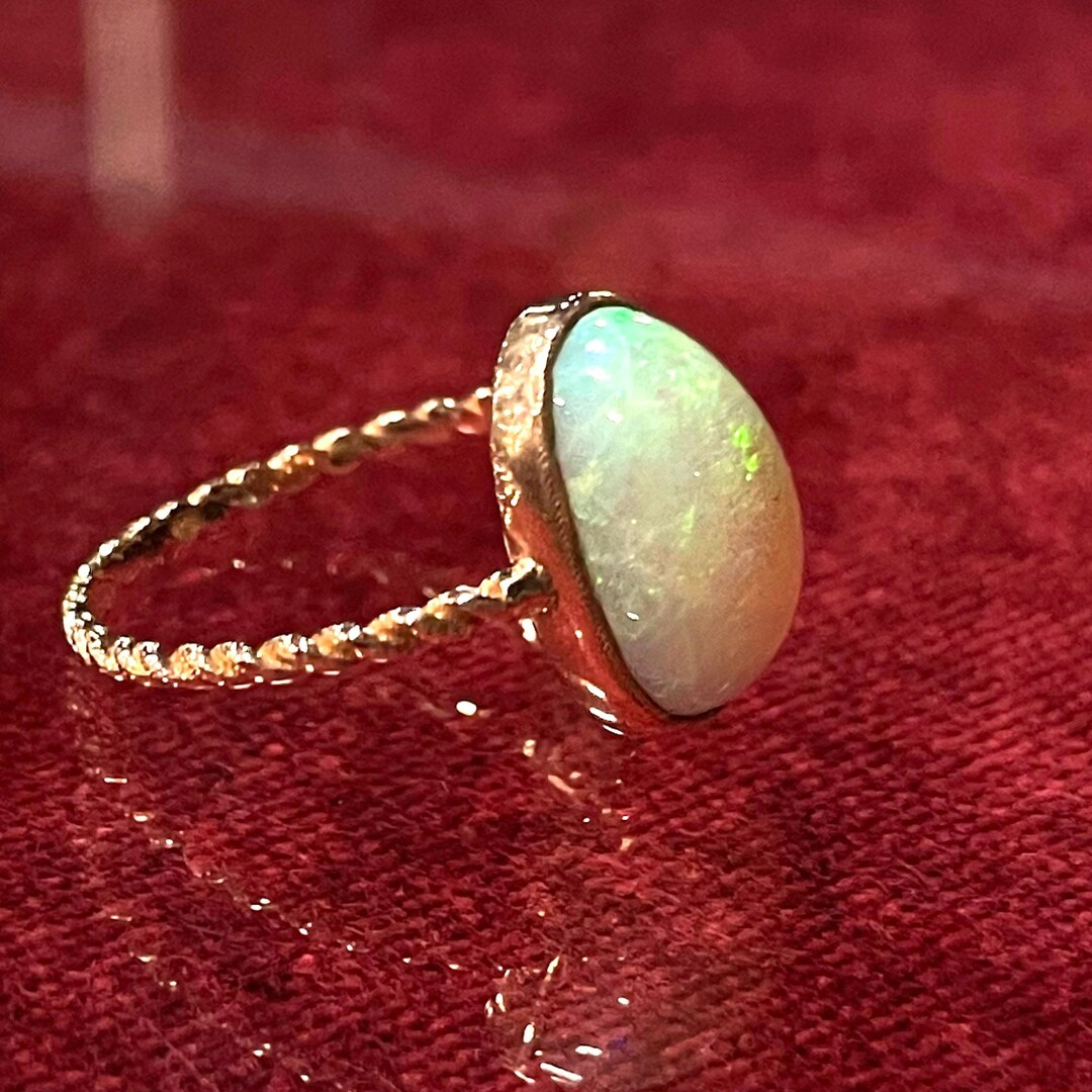 Antique Victorian Solid 14K Yellow Gold Stick Pin Conversion Ring Size ...