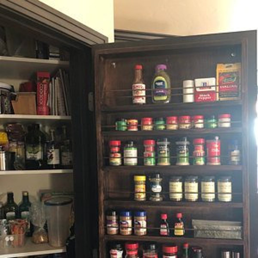 Spice Rack, Door Mounted Spice Rack, Pantry Door Spice Rack, Spice Rack ...