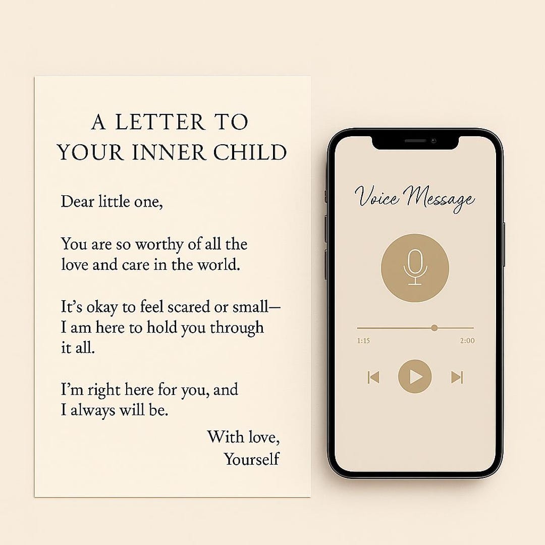 Letter to Your Inner Child With Voice Recording | Personalized Healing ...