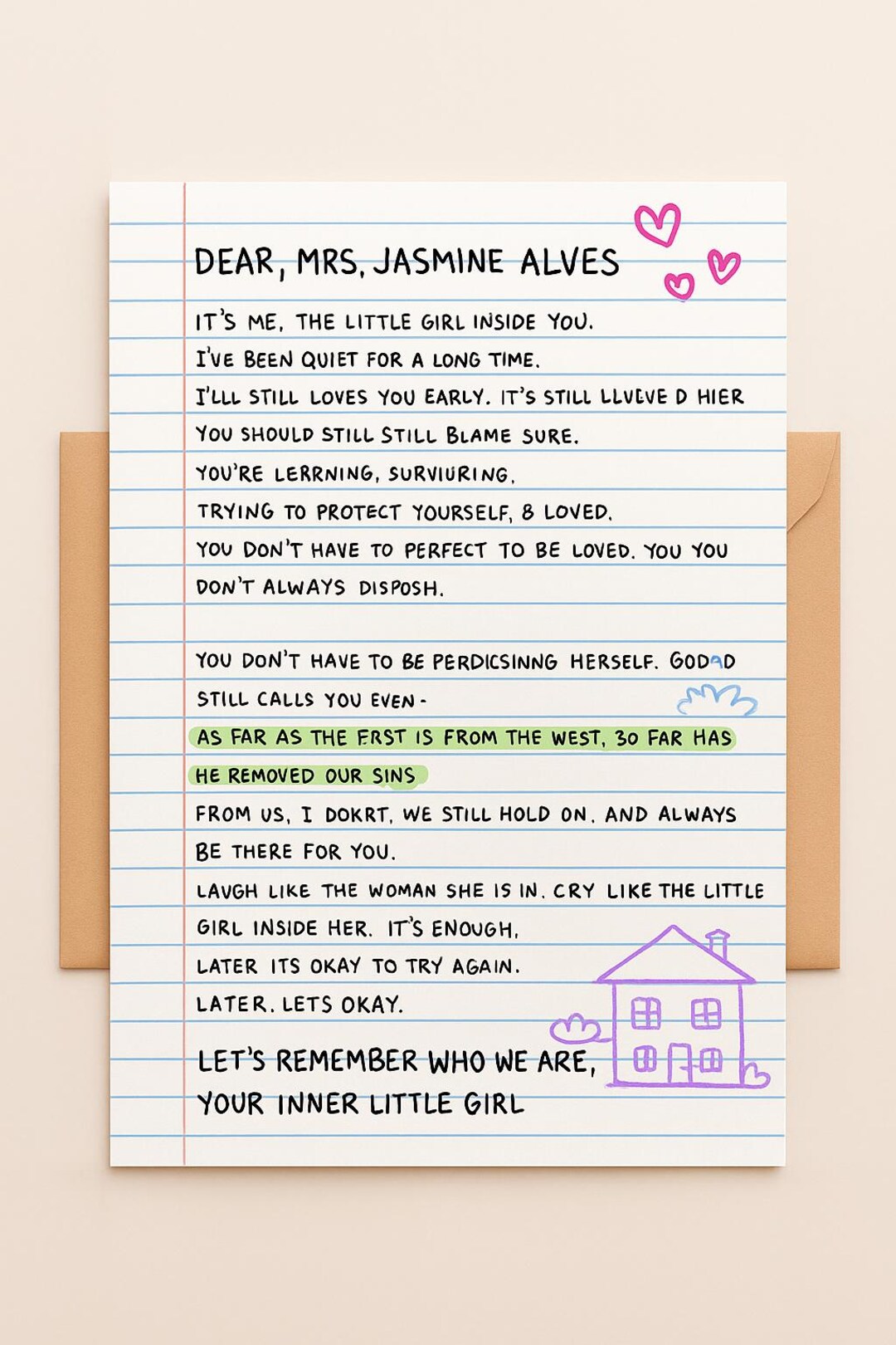 Inner Child Healing Letter | Custom Emotional Encouragement | Digital ...