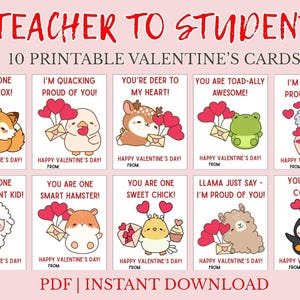 Teacher Valentines for Students | Teacher Valentines for Class ...