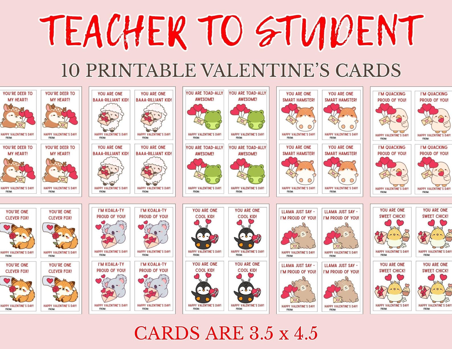 Teacher Valentines for Students | Teacher Valentines for Class ...