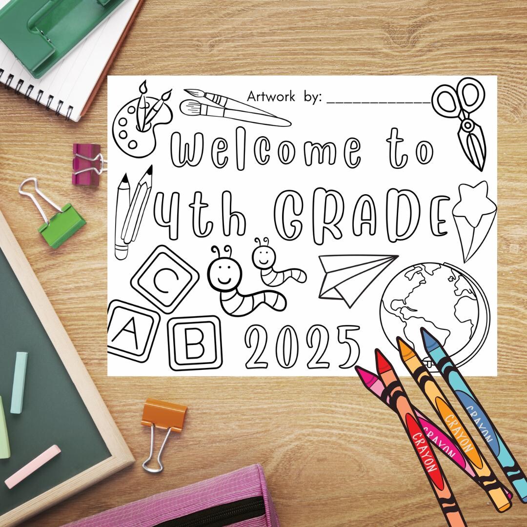 Welcome to 4th Grade Coloring Pages, Printable Coloring Sheet, Back to ...