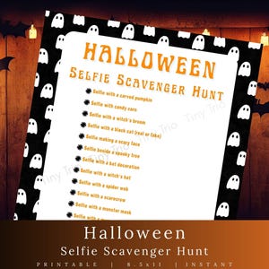 Halloween Selfie Scavenger Hunt: Teen & Adult Party Game (PDF Download ...