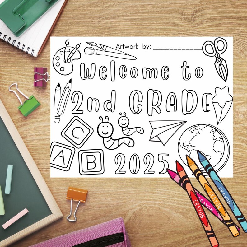 Welcome to 2nd Grade Coloring Pages, Printable Coloring Sheet, Back to ...