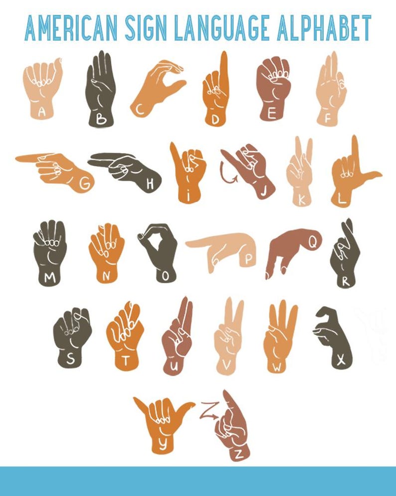 Embroidered ASL American Sign Language Shirt, Personalized Speech ...