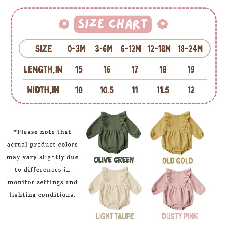 Embroidered Baby Name Ruffled Linen Romper, Custom Little Girl Daisy ...
