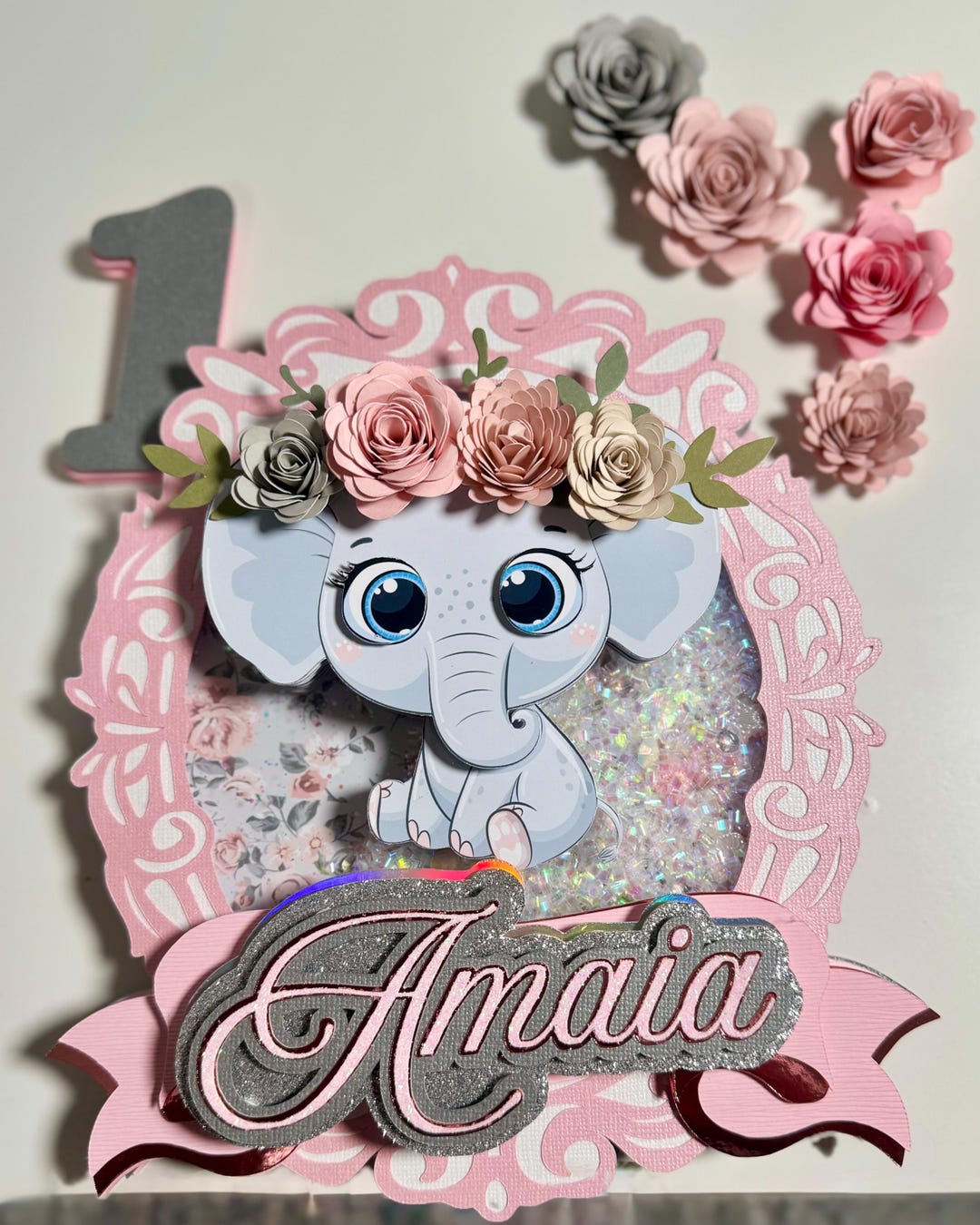 Baby Elephant Cake Topper - Etsy