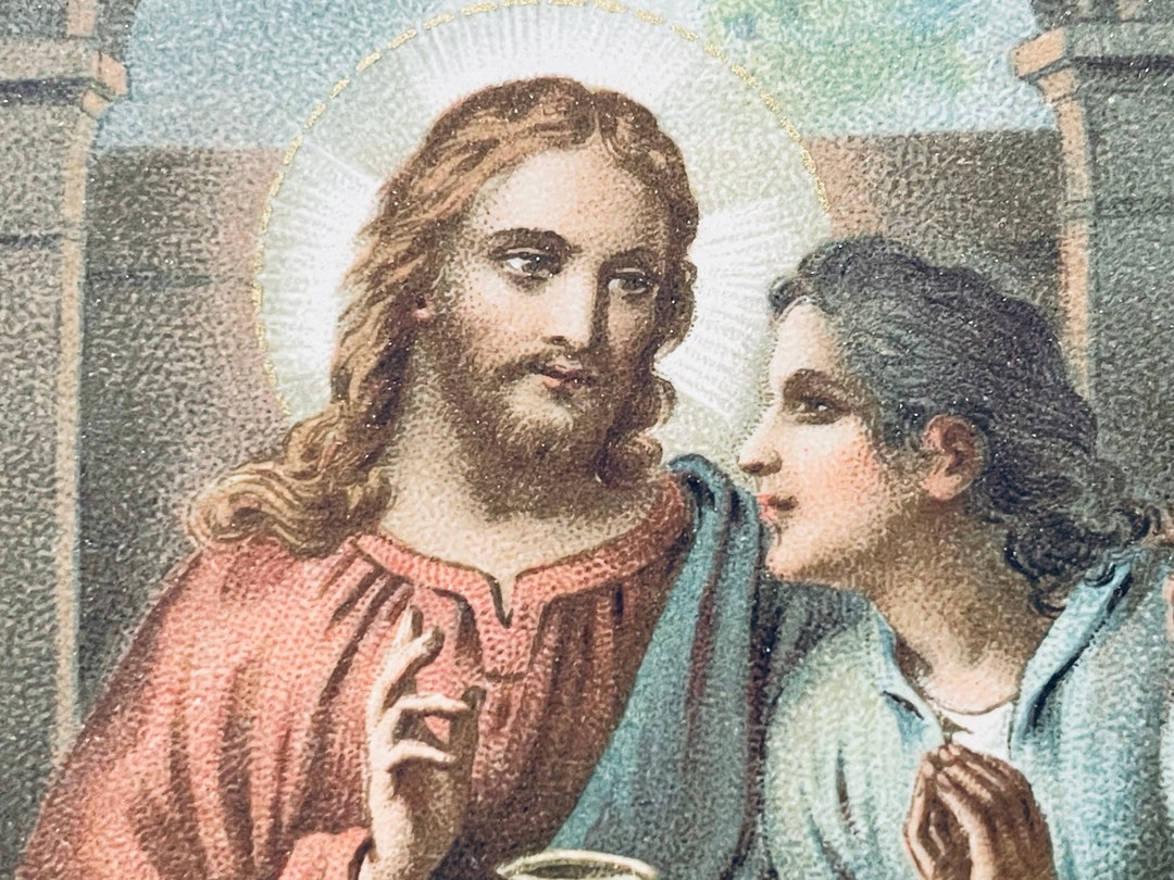 Vintage French First Holy Communion Card - Etsy