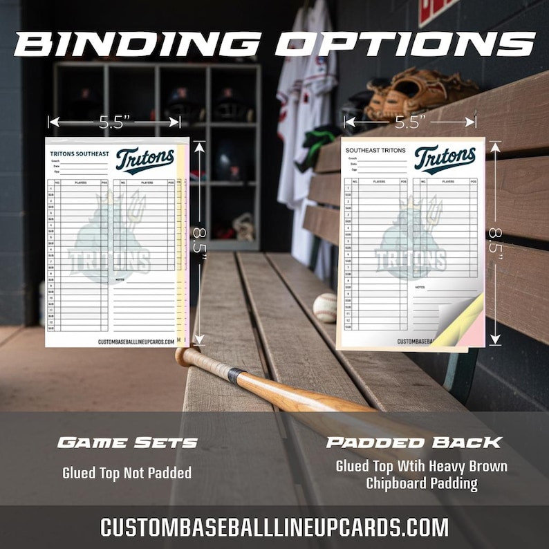 Custom Baseball Lineup Cards – Personalized Dugout Sheets - Softball ...