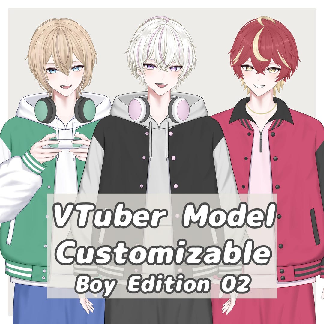 Vtuber Model – Customizable Boy Edition 02 - Etsy UK