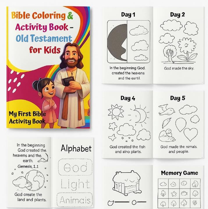 Bible Coloring & Activity Book – Old Testament for Kids | Games ...