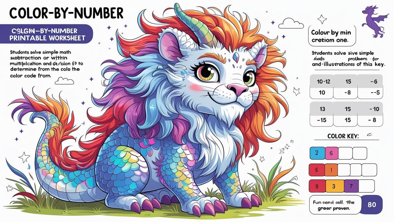 Printable Math Worksheet Bundle | Fun Math Practice for Elementary ...