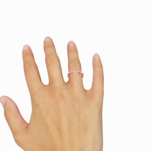 14k Gold Diamond Dangle Ring, Bezel Set Diamond Ring, Stacking Ring ...