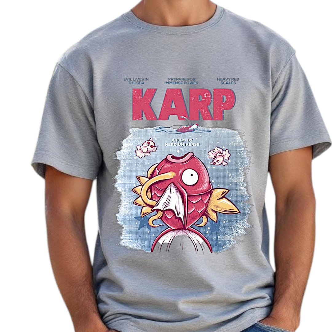 KARP X Jaws T-shirt, KARP Fans, Poke T-shirt, Anime Parody, Poke Fans ...