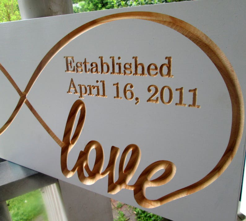 Couples Infinity Sign Personalized Established Sign Wedding | Etsy