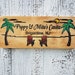 Custom Wood Beach Sign With Chairs and Palm Trees - Etsy
