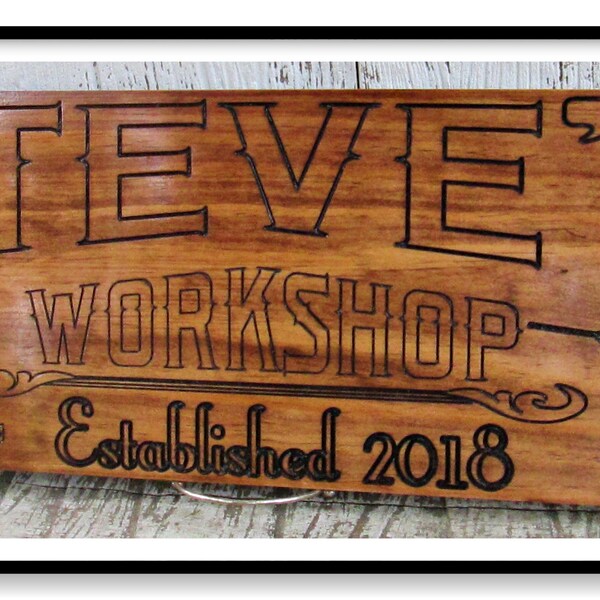 Personalized Wood Shop Signs - Etsy