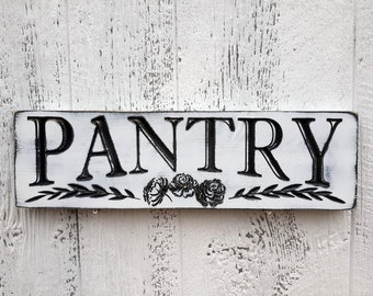 Rustic Pantry Sign - Etsy