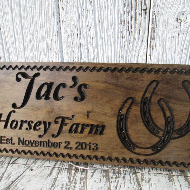 Horse Stable Sign - Etsy
