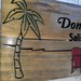 Custom Wood Beach Sign With Chairs and Palm Trees - Etsy