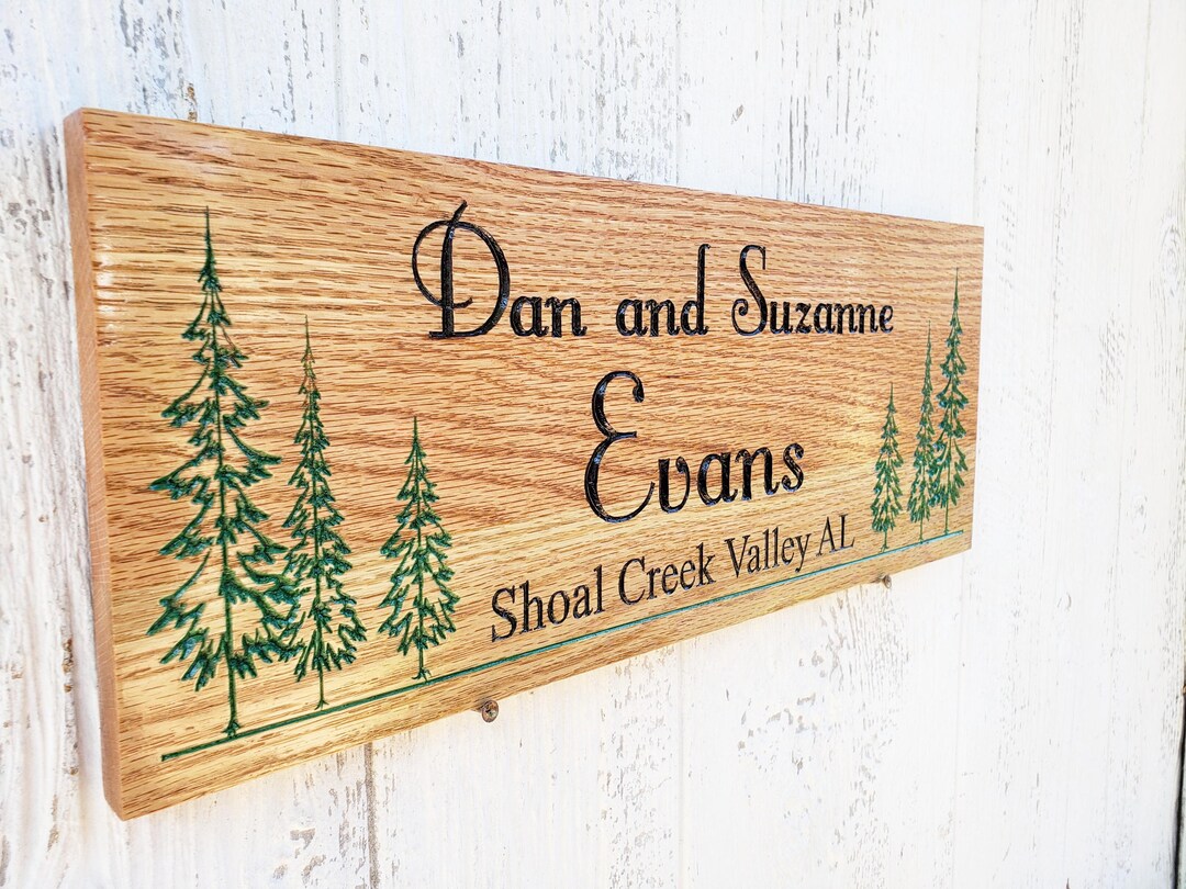 Personalized Family Name Sign: Hand-painted Wood Cabin Decor - Etsy