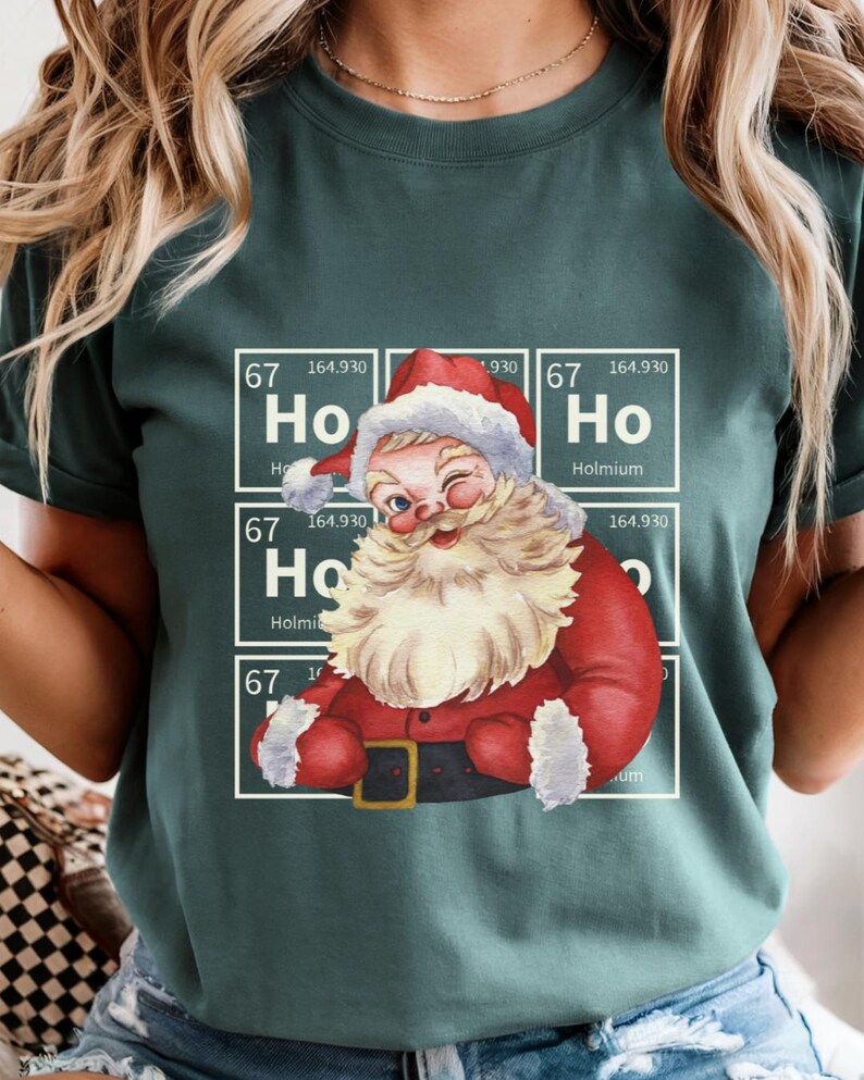 Holmium 67 Ho Vintage Santa Unisex Garment-dyed Comfort Colors ...
