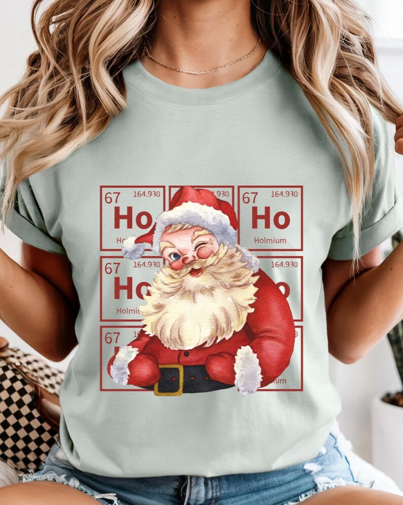 Holmium 67 Ho Vintage Santa Unisex Garment-dyed Comfort Colors ...