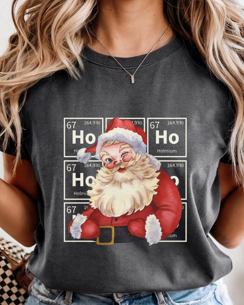 Holmium 67 Ho Vintage Santa Unisex Garment-dyed Comfort Colors ...
