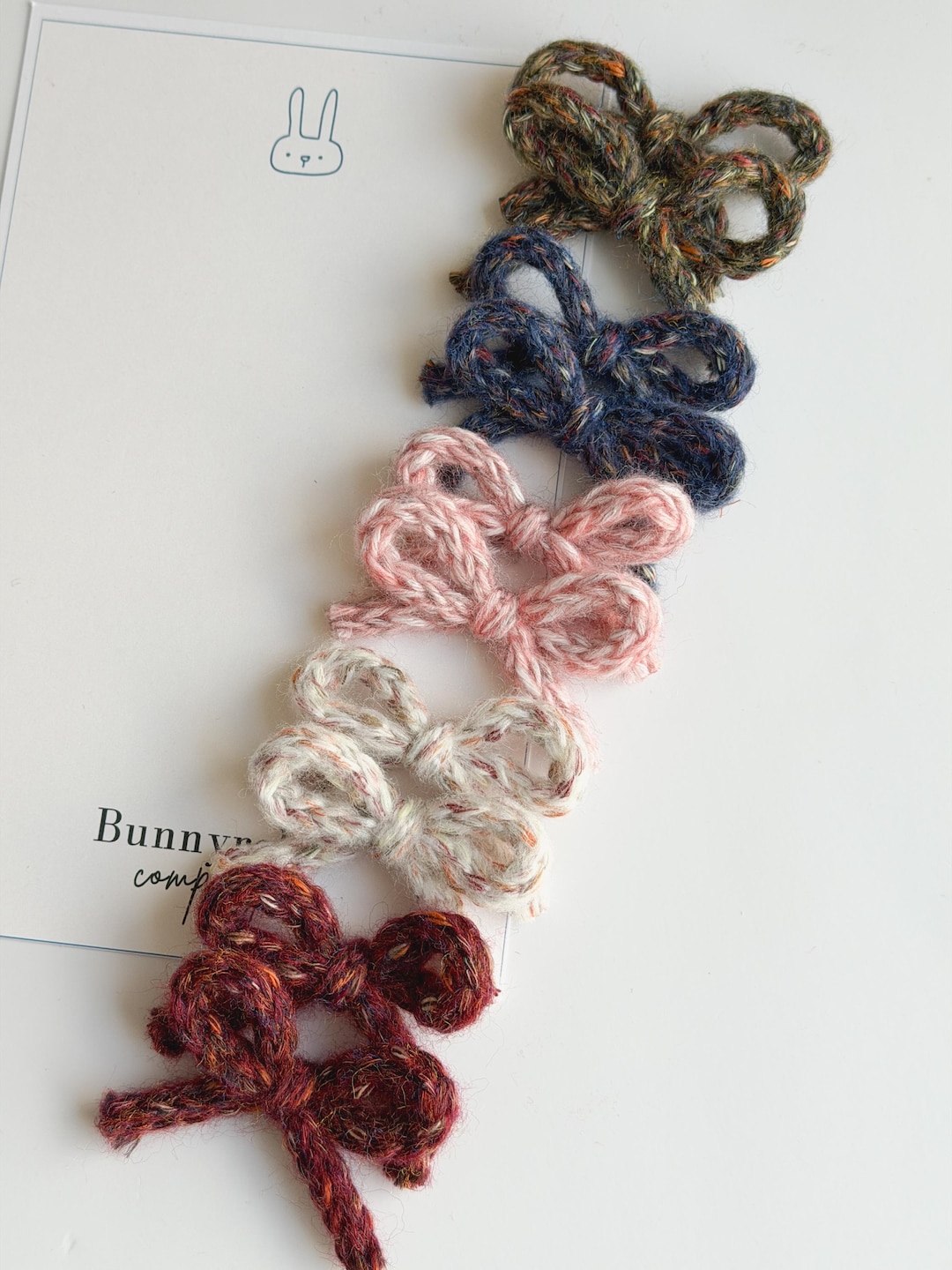 Cozy Winter Yarn Bow Hair Clip, Chunky Knit Bow for Baby, Toddler ...