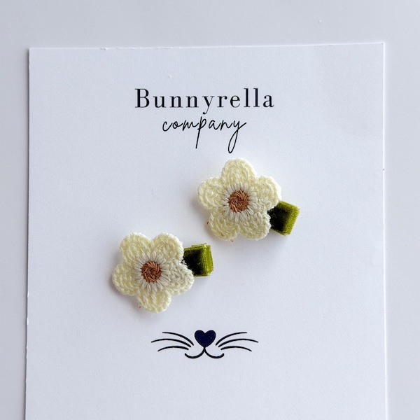 Flower Barrette Hair Clip - Etsy