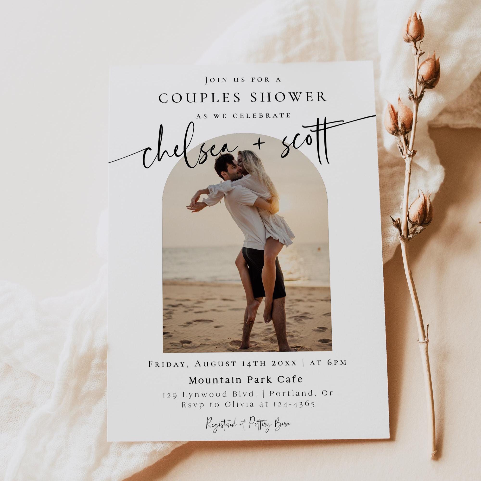 Couples Shower Invitation | Joint Wedding Shower Invite Printable ...