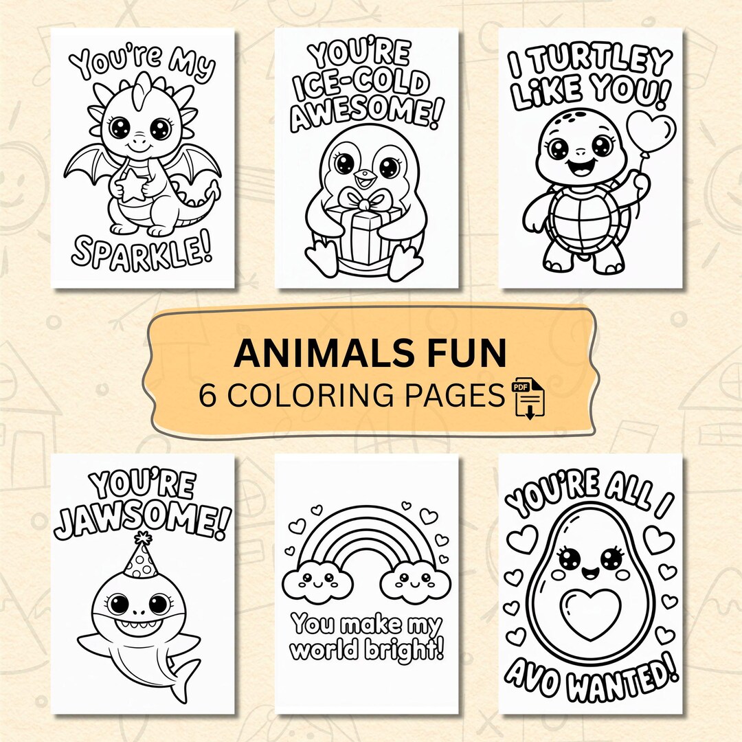 Kids Animal Coloring Book PDF | Children Playful Worksheets | Preschool ...